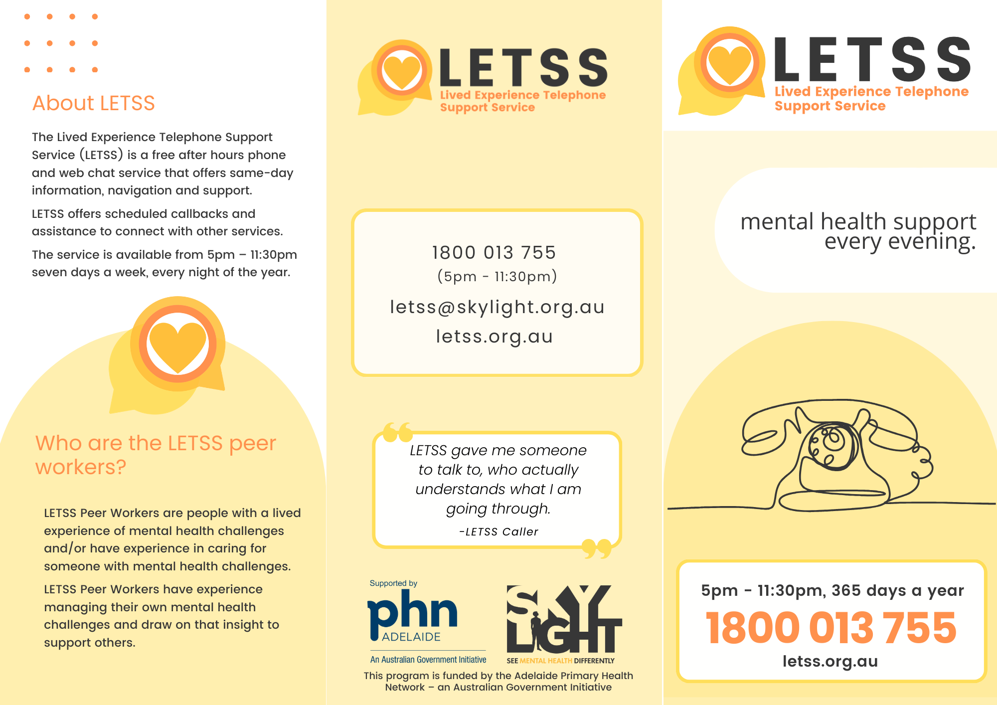 Printable brochures | LETSS